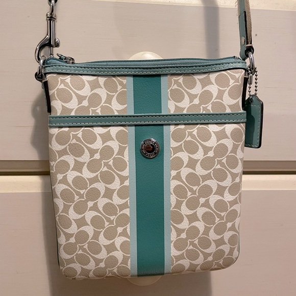 Coach | Bags | Coach Signature Print Crossbody Bag | Poshmark